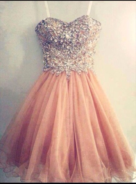 Custom Made A Line Sweetheart Neck Short Prom Dresses, Formal Dresses ...